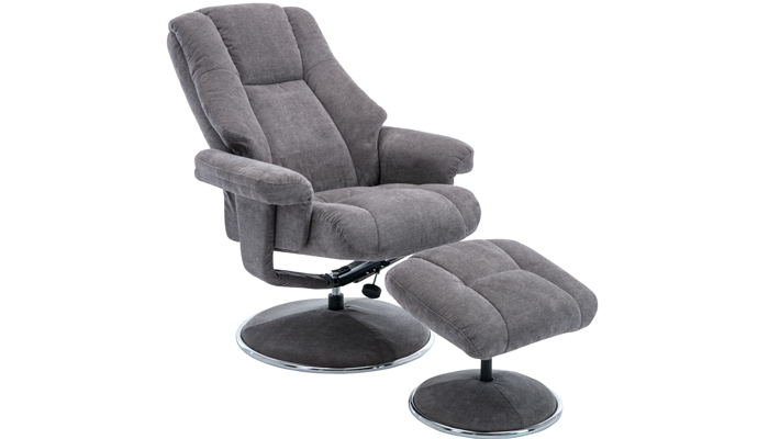 Denver Swivel Recliner Chair - Fabric